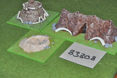 28mm prehistoric / tribal - village with fire pit - (83808) | eBay UK