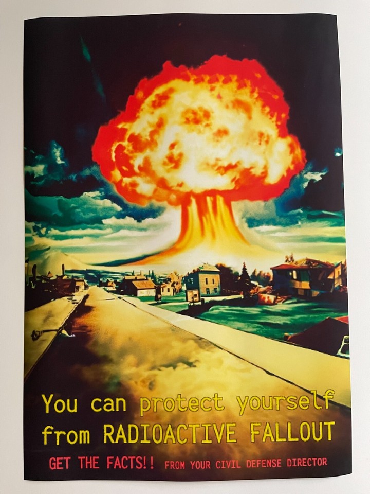 Atomic Blast Poster 1950s Style Art Nuclear Explosion Print Matte | eBay