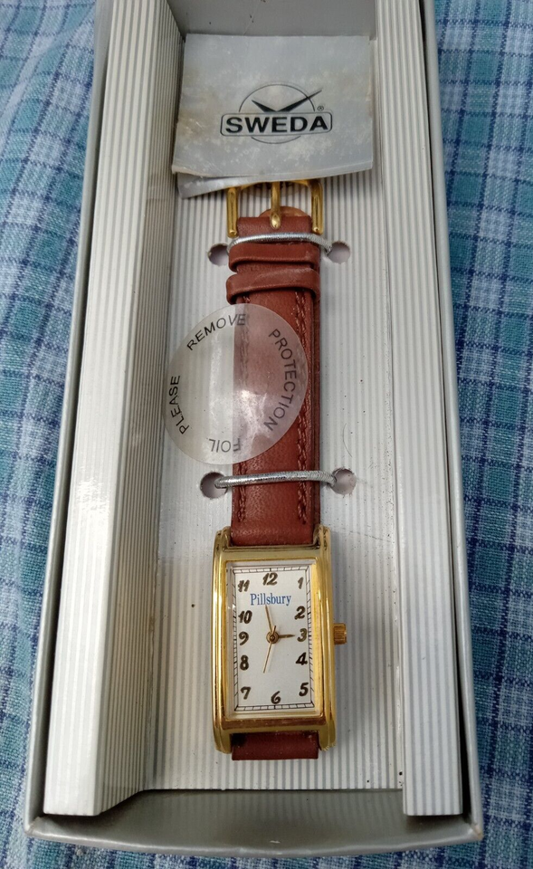 Vintage Very Rare Pillsbury watch Men's Service Award Watch Sweda NOS ...