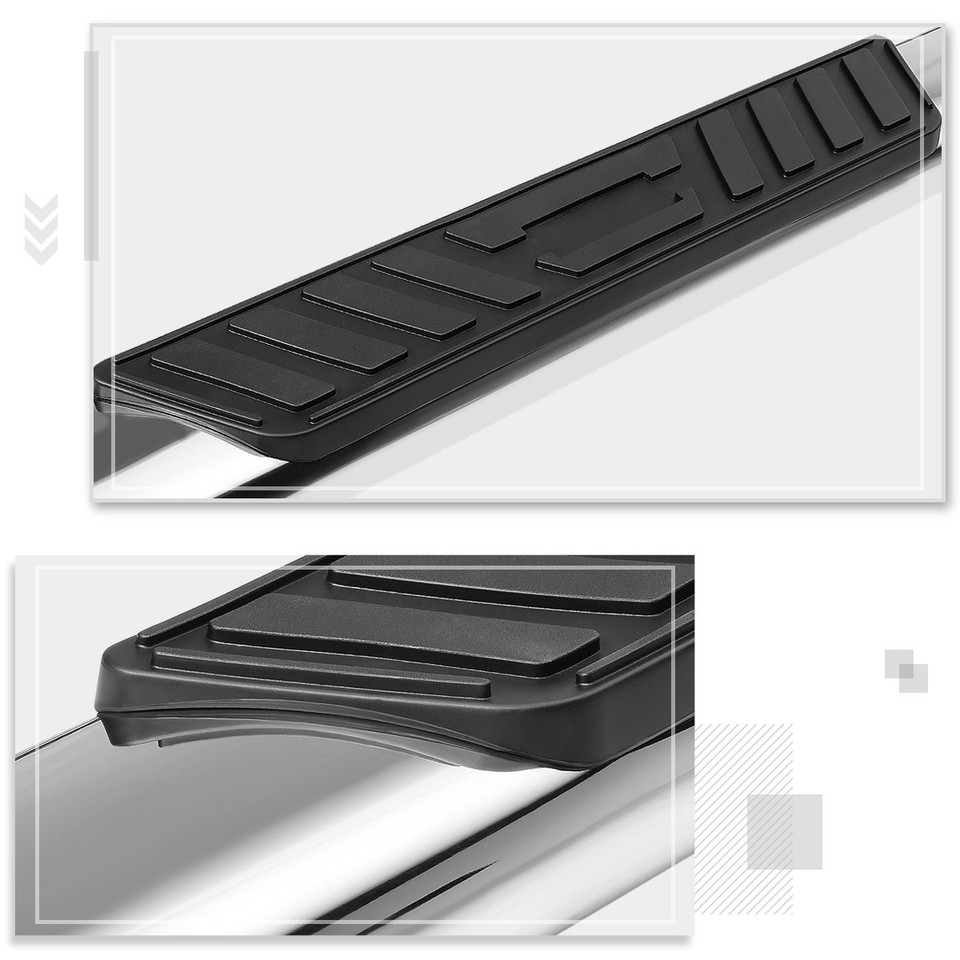 For 98-02 Dodge Ram Ext/Quad Cab Oval 5" Side Step Nerf Bar Running ...