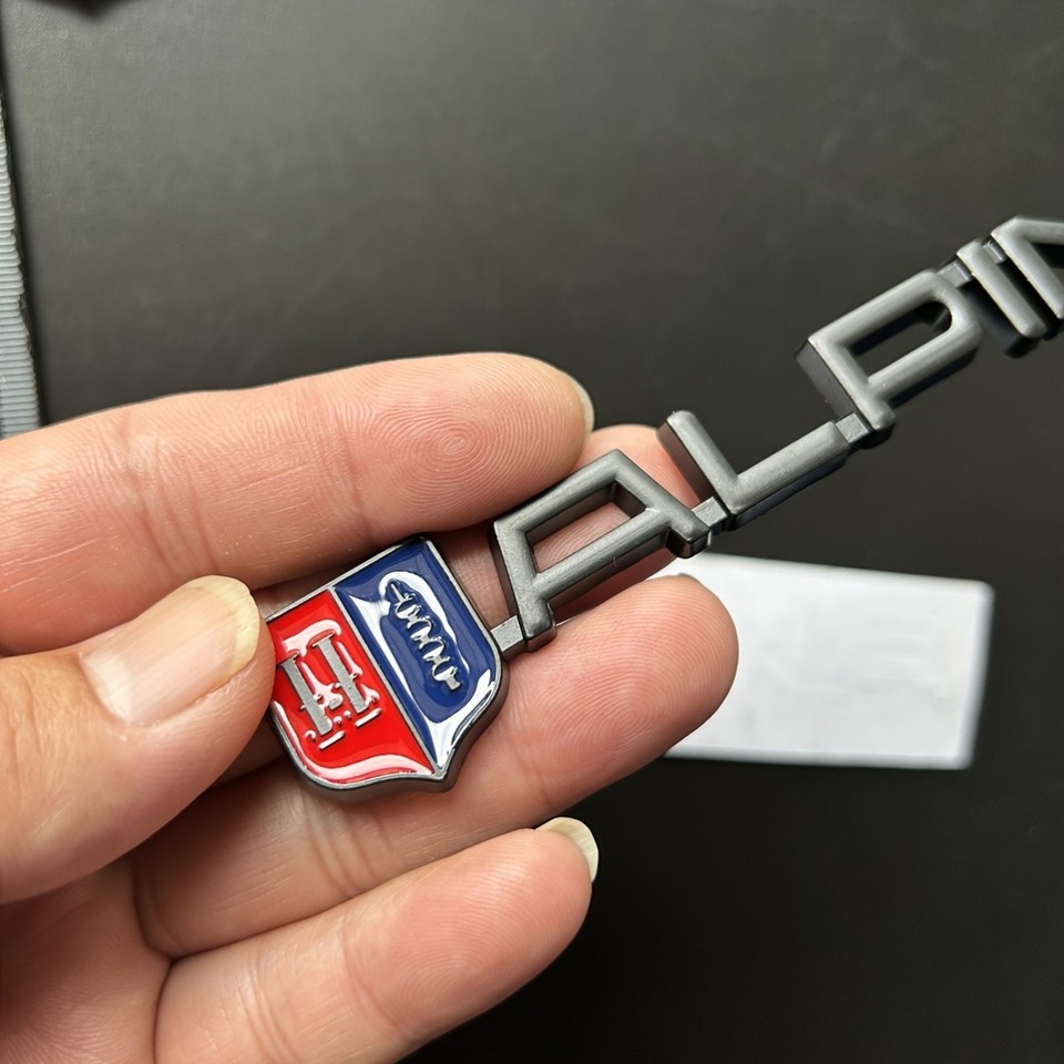 Easy-To-Install Fade-Proof Metallic Bold Sturdy 3D Metal ALPINA Logo ...