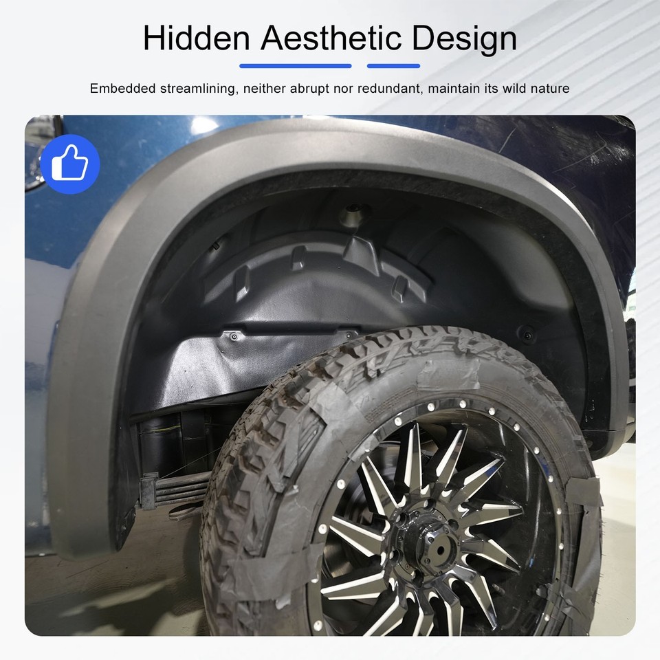 For 2019-2025 Chevy Silverado 1500 Rear Wheel Well Guard Tire Inner ...