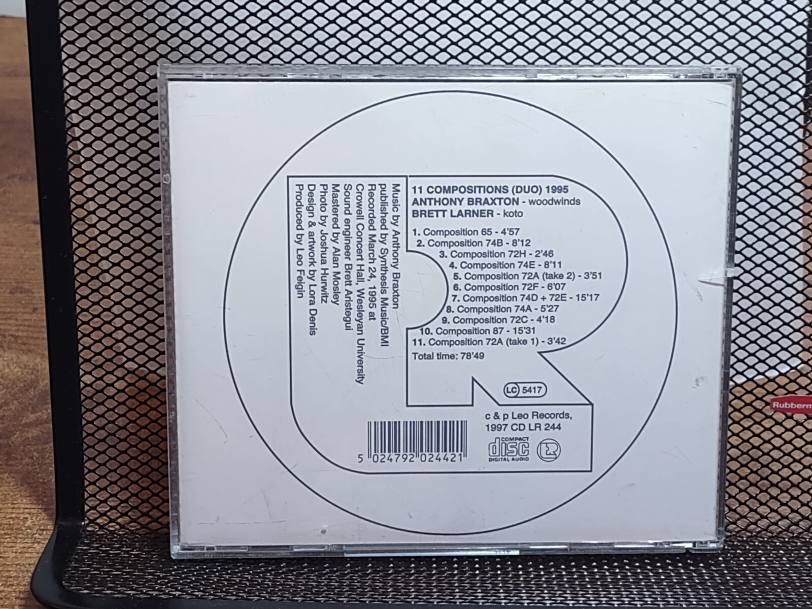 11 Compositions by Braxton, Anthony / Larner, Brett (CD, 1999) for sale ...