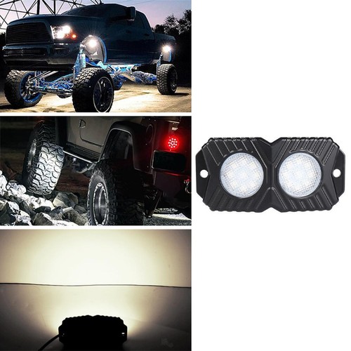 Car LED Rock Lights, White Light, Wheel Well Light for Motorcycle Boat ...
