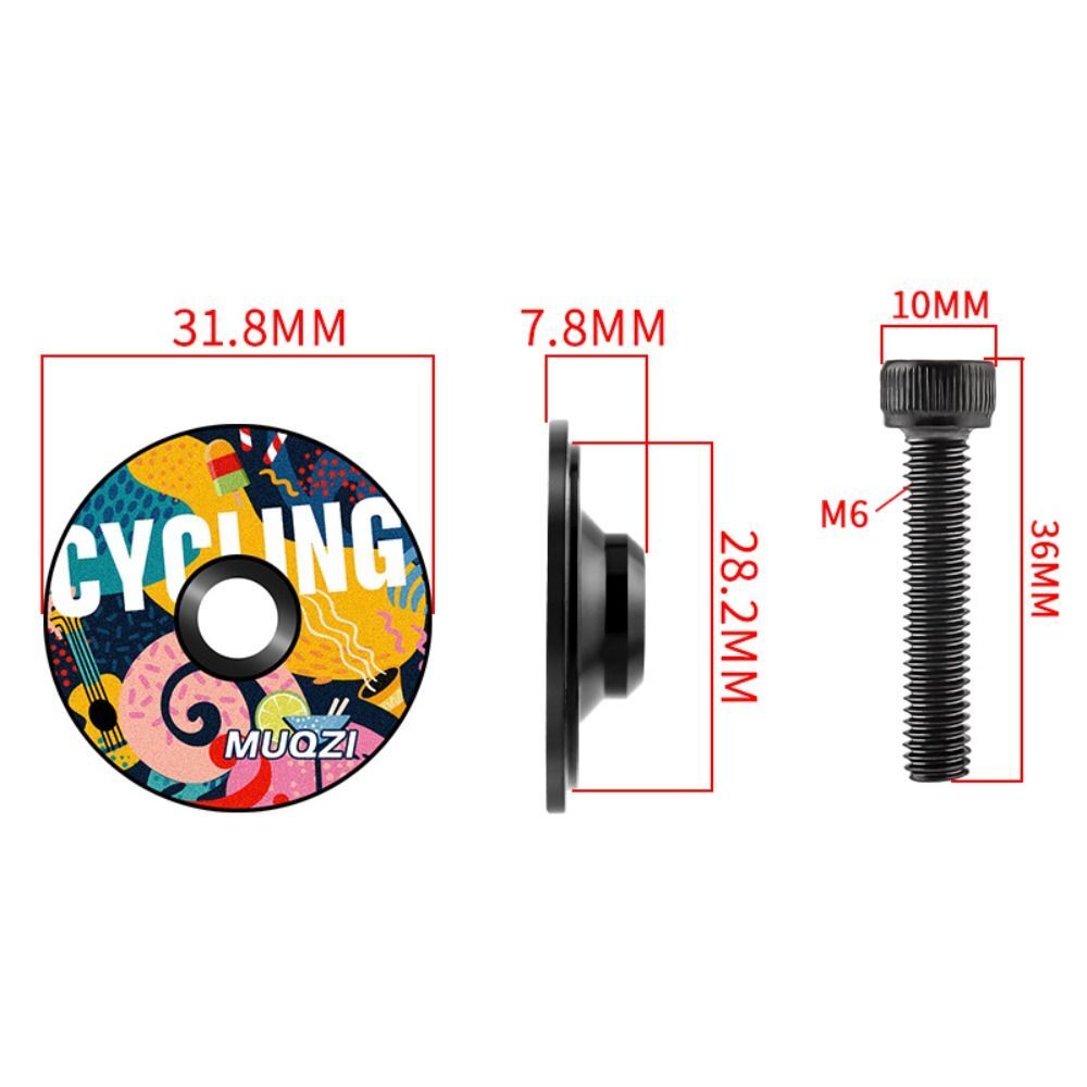 1pc Aluminum Alloy Bicycle Stem Top 28.6mm Fork Bike Bowl Cap MTB Road ...