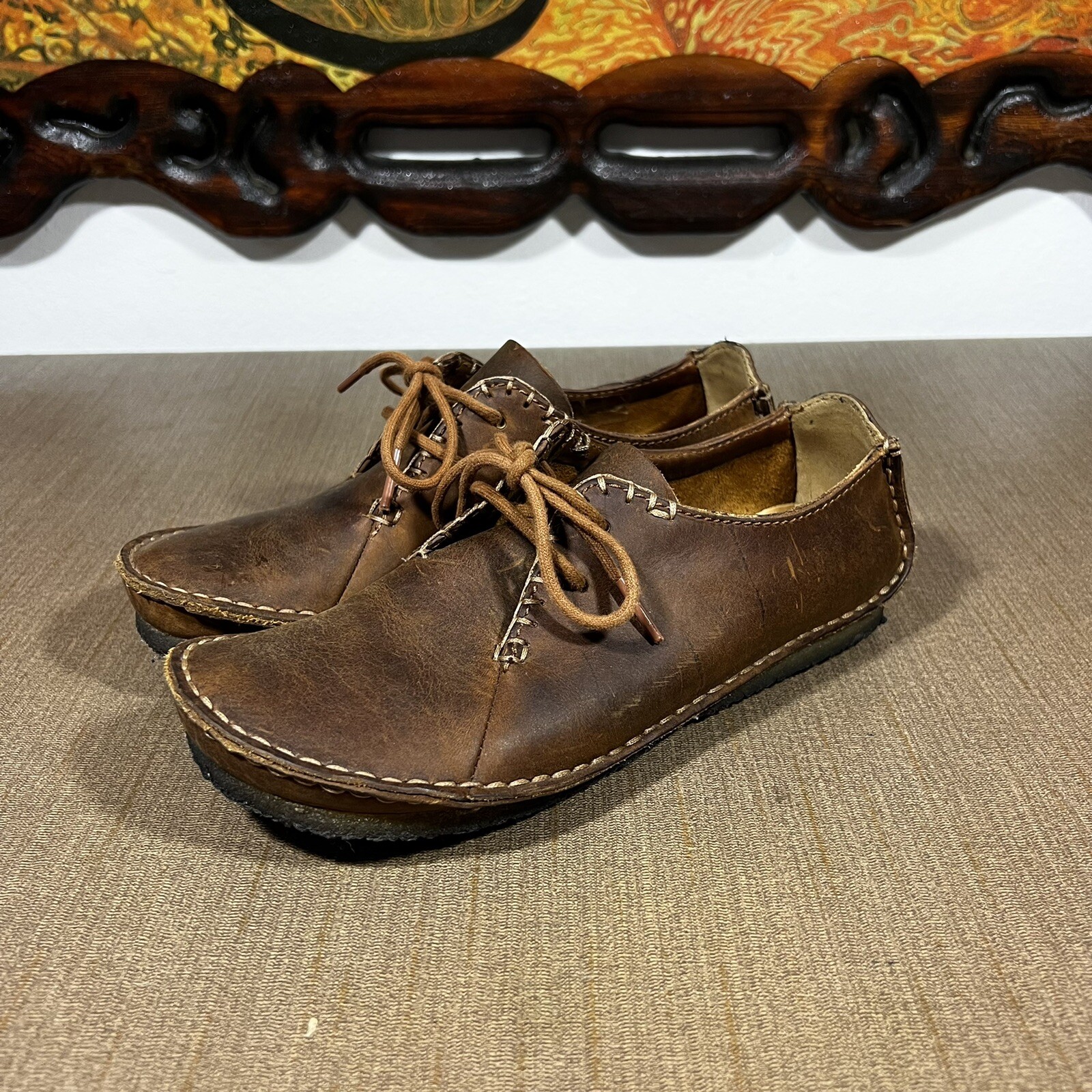 Clarks Originals Faraway Field Beeswax Oxford Shoes -… - Gem