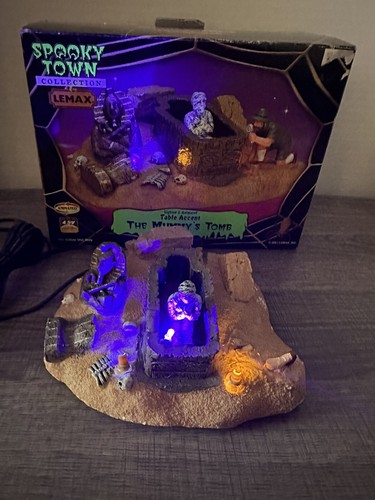 Lemax Spooky Town THE MUMMY'S TOMB 74593 Preowned HALLOWEEN READ | eBay