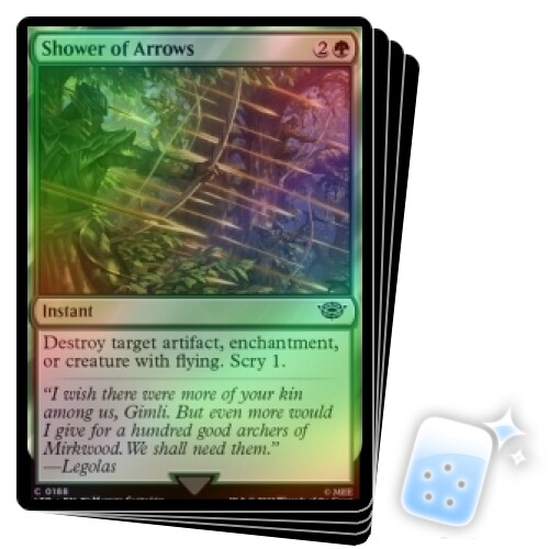 FOIL SHOWER OF ARROWS X4 The Lord Of The Rings Magic MTG MINT CARD | eBay