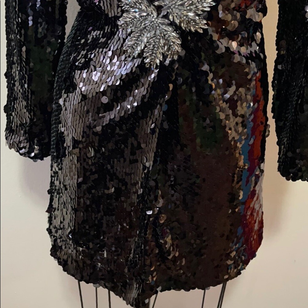 Zara Black Sequin Limited Edition Party Dress - Gem