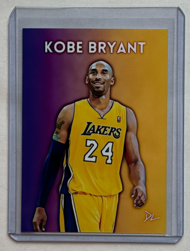 Kobe Bryant Limited Edition Artist Signed "Los Angeles Lakers" Trading ...