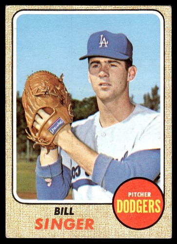 1968 Topps Bill Singer Los Angeles Dodgers #249 | eBay