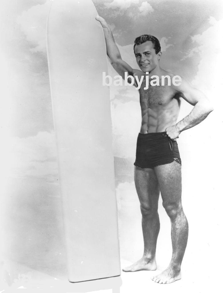 030 ROBERT CONRAD SEXY BEEFCAKE IN BATHING SUIT WITH SURFBOARD PHOTO | eBay