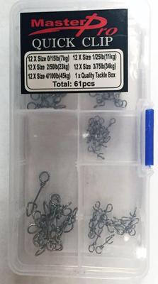 1 Box Of 60Pcs At 5 Sizes Fishing Quick Clips ,Fishing Hook Tackle ...