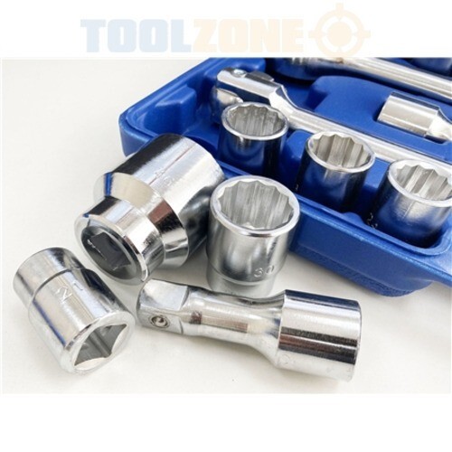 Socket Set 3/4" Drive 19-50mm Sockets 12 Point BMC Ratchets Extensions ...