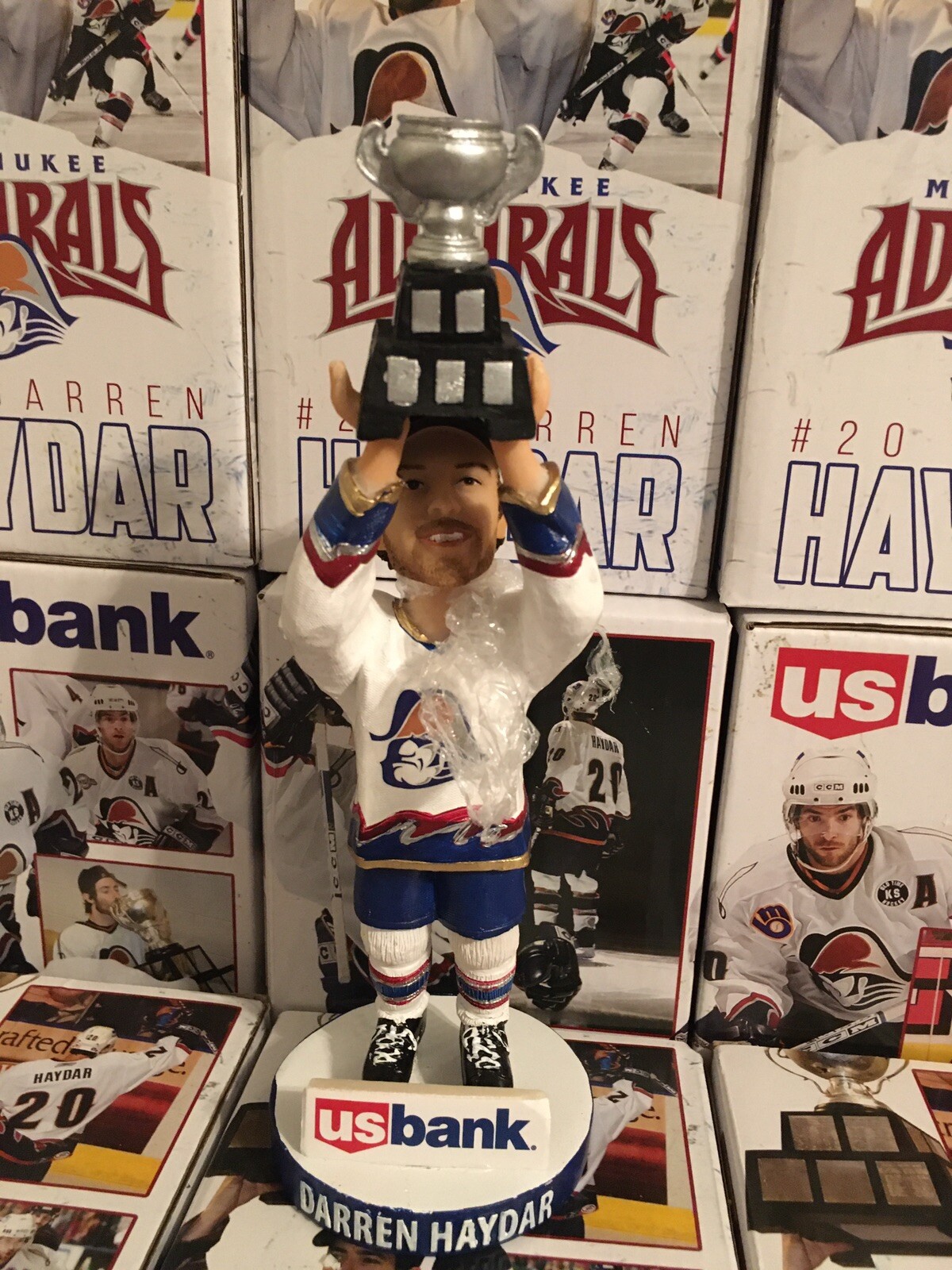 2020 Milwaukee Admirals Darren Haydar Trophy Bobblehead Nashville ...
