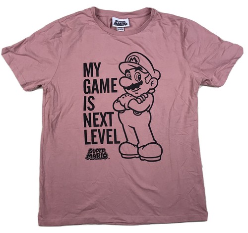 Super Mario Pink Nintendo T-Shirt Size M New | eBay