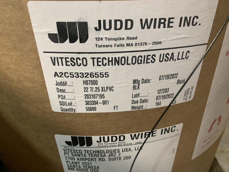 22/7 Vitaesco Wire Judd Wire. 22g tinted automotive/aviation-aerospace ...