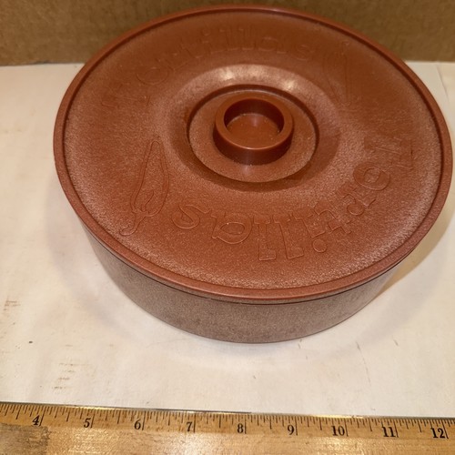 Tortilla Warmer Terracotta Color Imusa Arepas Container Bowl & Lid 8.5 ...