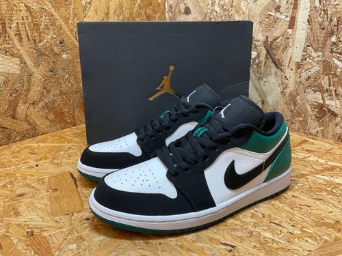 Deadstock 2019 Nike Air Jordan 1 Low White Black-Mystic Green 553558 ...