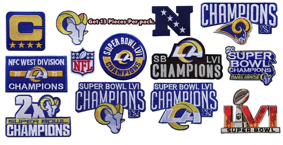 Los Angeles🏈RAMS Patches Sewing on #Select Options From Thai 🛫To🛬USA🚚 ...