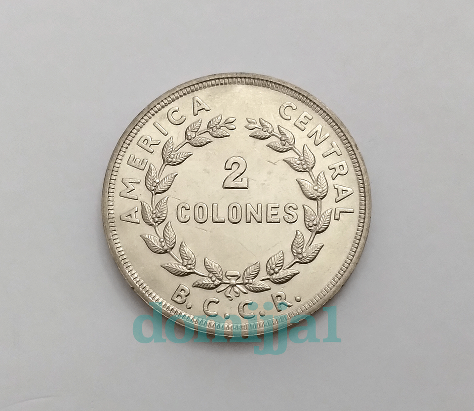 1978 Costa Rica 2 Colones Coin, KM #187.2 Uncirculated | eBay