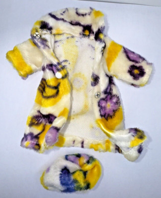 Vintage Barbie Clone Maddie Mod Fun Fur Flower Power #1717 Coat & Hat ...
