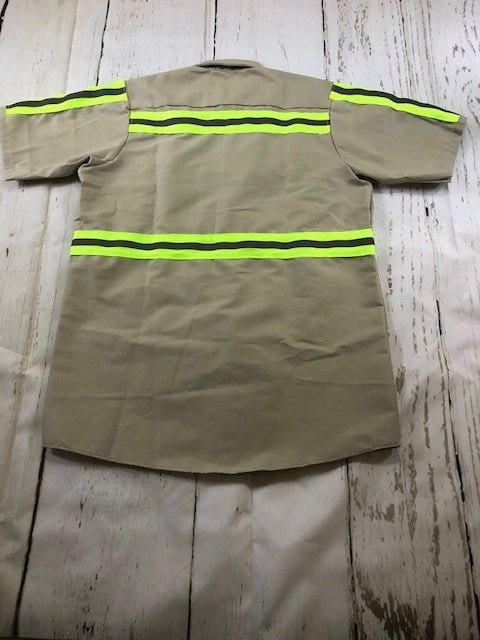NEW RedKap Reflective Enhanced Visibility Work Shirt Short Sleeve 2 ...