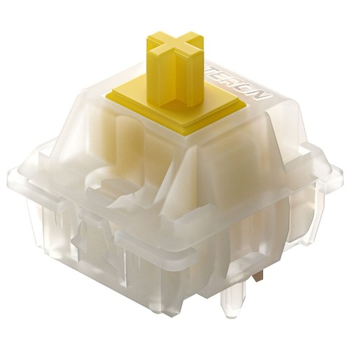 Milky Yellow Pro Switches Pre-lubed 5 Pin Linear Keyboard Switches for ...