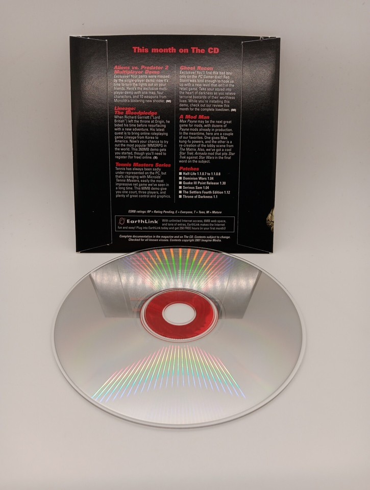 PC Gamer Demo Disc 7.10 Holiday 2001 Aliens Vs. Predator 2 | eBay