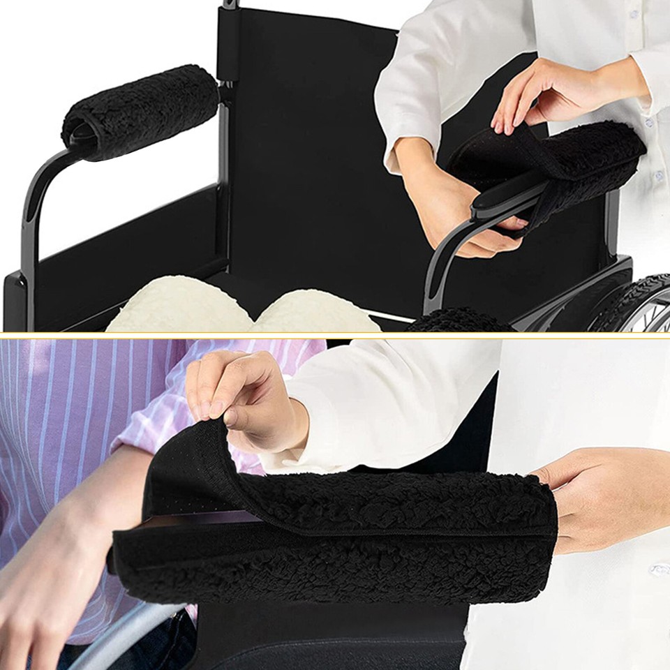 2Pcs Wheelchair Arm Rest Cover Protective Washable Non Slip for Elbows ...