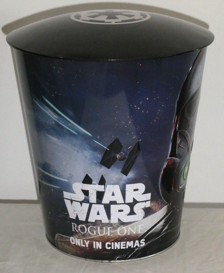 Star Wars Rogue One Metal Bucket w Lid Golden Link 21cm High 18.5cm ...