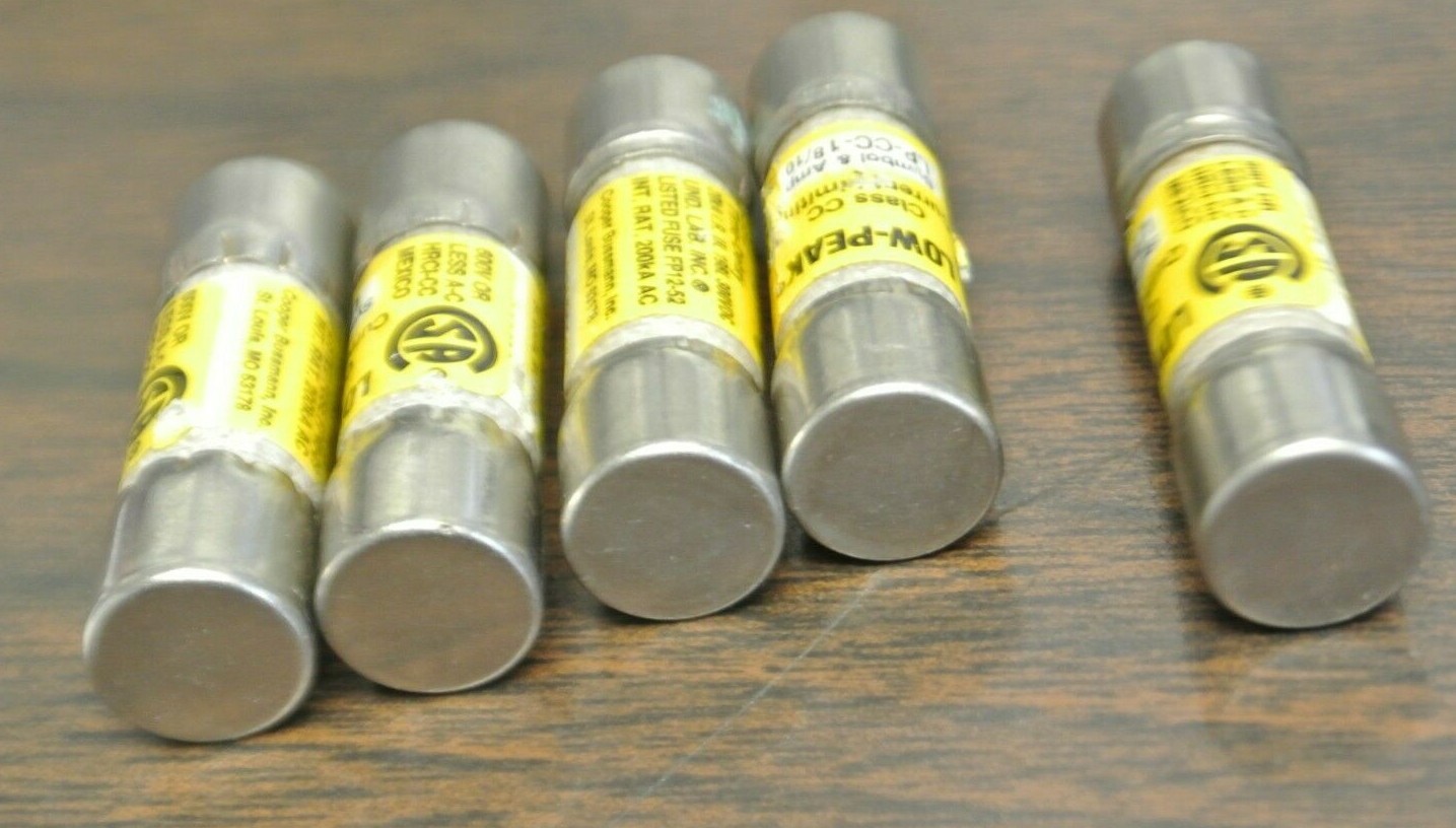 LOT of 15 / COOPER-BUSSMANN CLASS CC FUSES / 8 SIZES (see below) / NEW ...