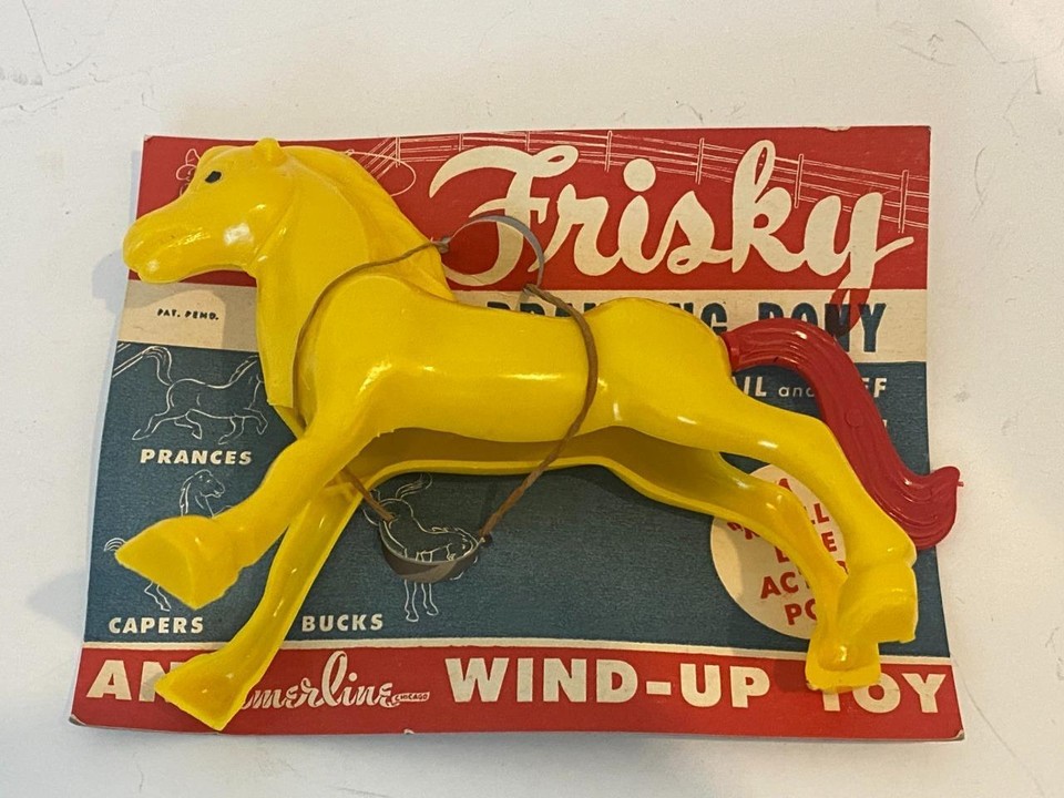Vintage Frisky The Prancing Pony Plastic Wind Up Toy NOS Ameriline | eBay