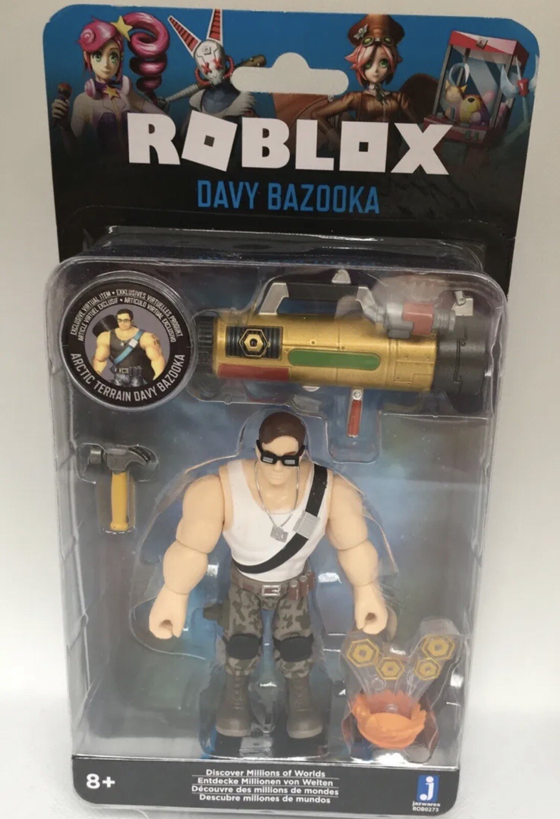 ROBLOX Imagination Action Collection Davy Bazooka Figure for sale ...