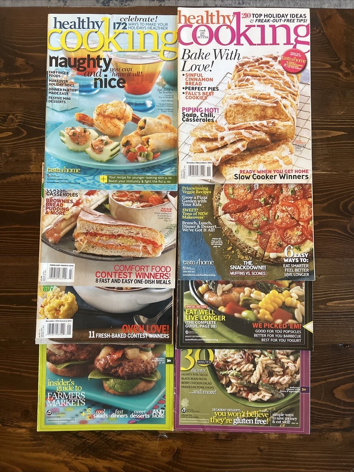 Vintage Lot of 8 Taste of Home Healthy Cooking Magazine 2010-2012 Good ...