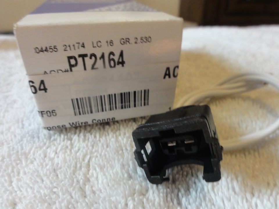 ACDelco 2-Wire Black Fuel Injector & Multi-Purpose Pigtail Connector ...