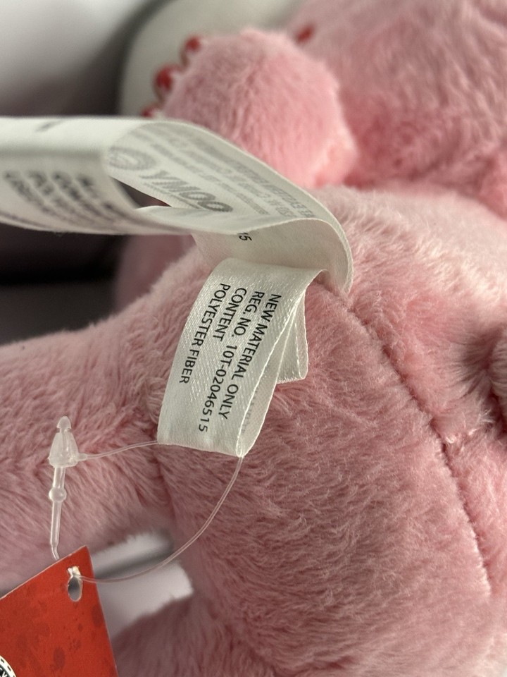 Gloomy Bear stuffie small plush pink with claws sitting licensed Mori ...