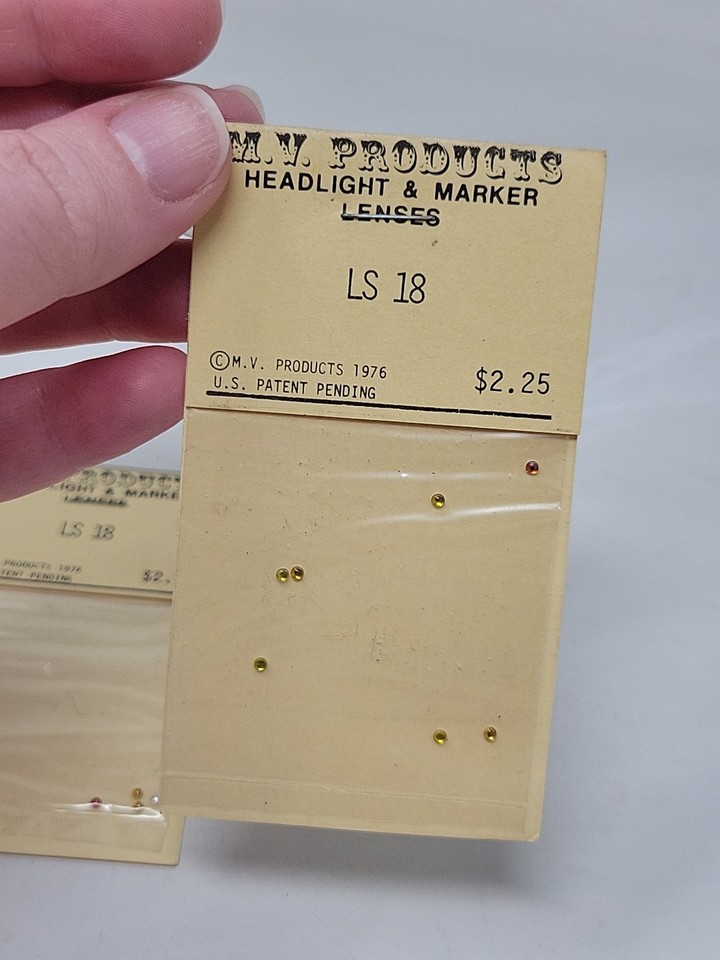 Lot of 2 - MV Products HO Scale Headlight Marker Lenses LS 18 for ...