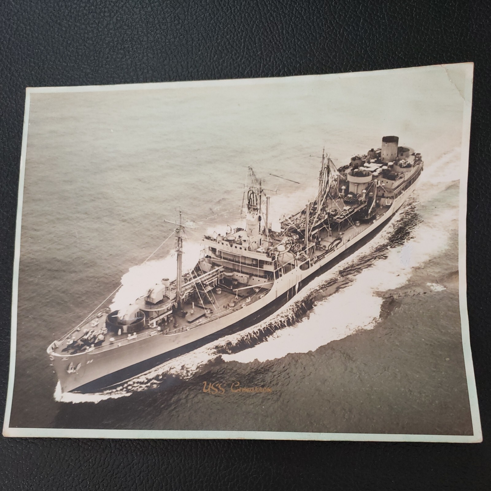 US Navy Fleet Oiler Ship USS Cimarron AO22--B/W-8x10 photo | eBay