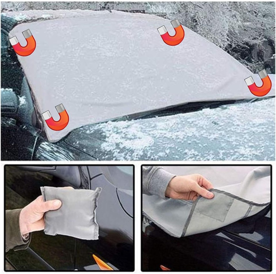 Windscreen Cover Magnetic Car Window Screen Frost Ice Large Snow Dust ...