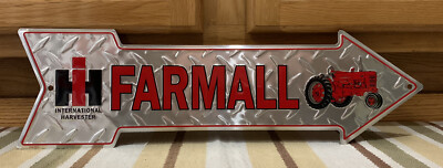 FARMALL International Harvester Embossed Metal Sign Agriculture Farming ...