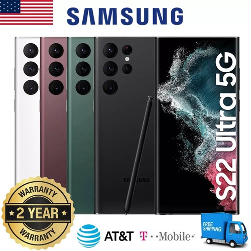 NEW SAMSUNG GALAXY S22 ULTRA 5G SM-S908U FACTORY UNLOCKED 128/256/512GB ...