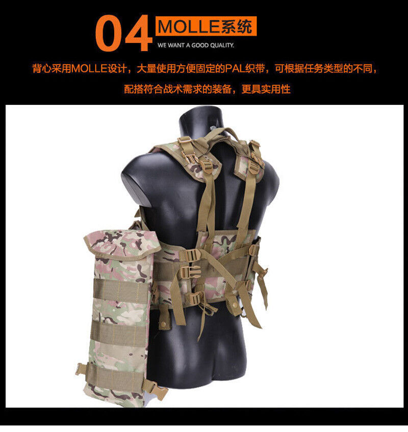 97 Seal Tactical Vest CQB LBV Modular Protective Hunting Vest 900D ...