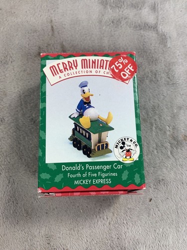 1998 Donald Duck Car #4 MICKEY EXPRESS MERRY MINIATURES Hallmark Disney ...