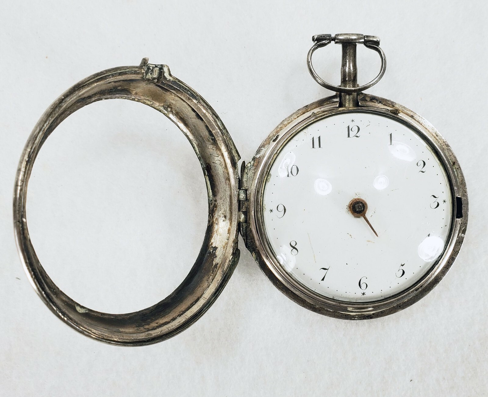 Antique English Silver Fusee & Chain Drive Pocket Watch E.M. LEVI ...
