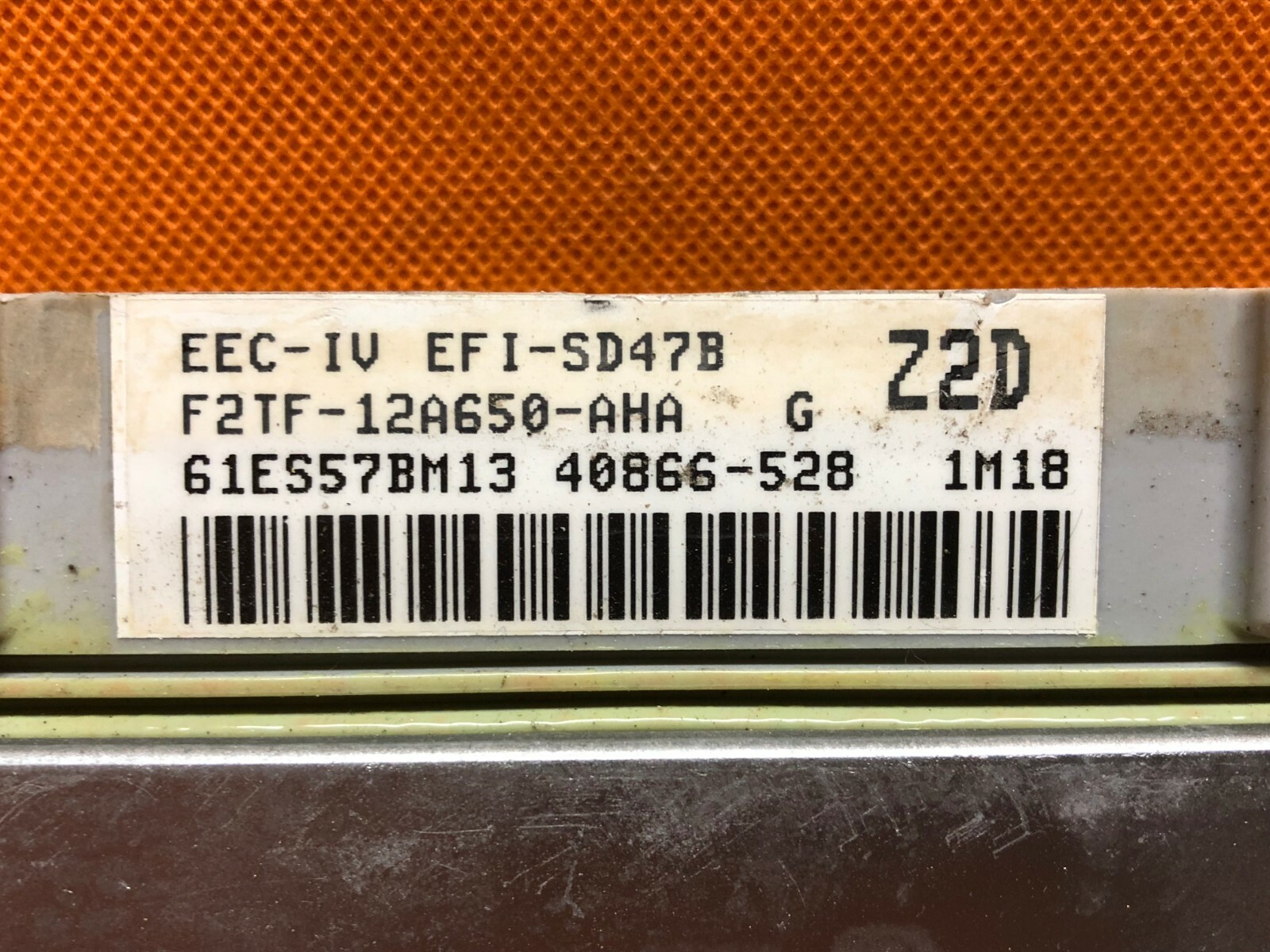 1992 or 1993 Ford Bronco F-series 5.0l at Computer PCM F2tf-12a650-aha ...
