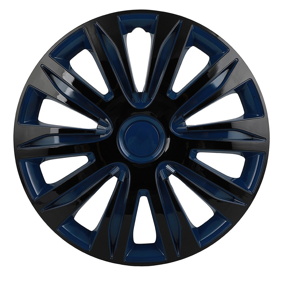 4 Pcs Hub Caps 15 Inch Wheel Cover Universal Blue And Black Trim Kit | eBay