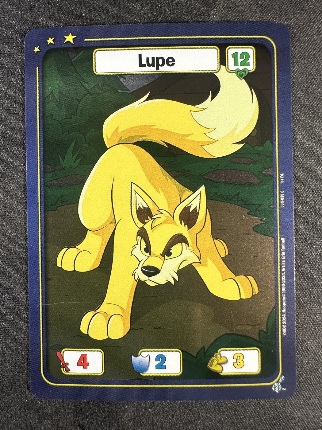 2024 Neopets Battledome TCG DON-039 C Yellow Lupe 1st Ed Foil Common M ...