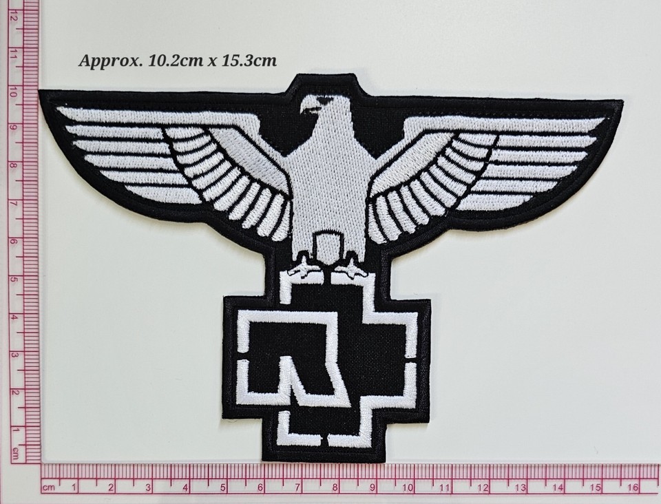 Rammstein hard rock patch, Rammstein embroidery patch, iron/sew on ...