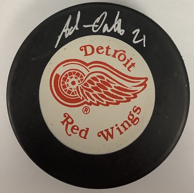 Adam Oates Signed Hockey Puck Detroit Redwings NHL Autograph JSA HHOF ...